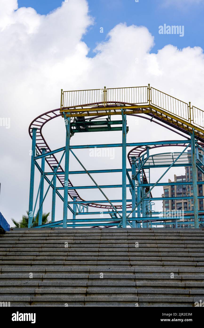 Roller coaster close up hi-res stock photography and images - Alamy