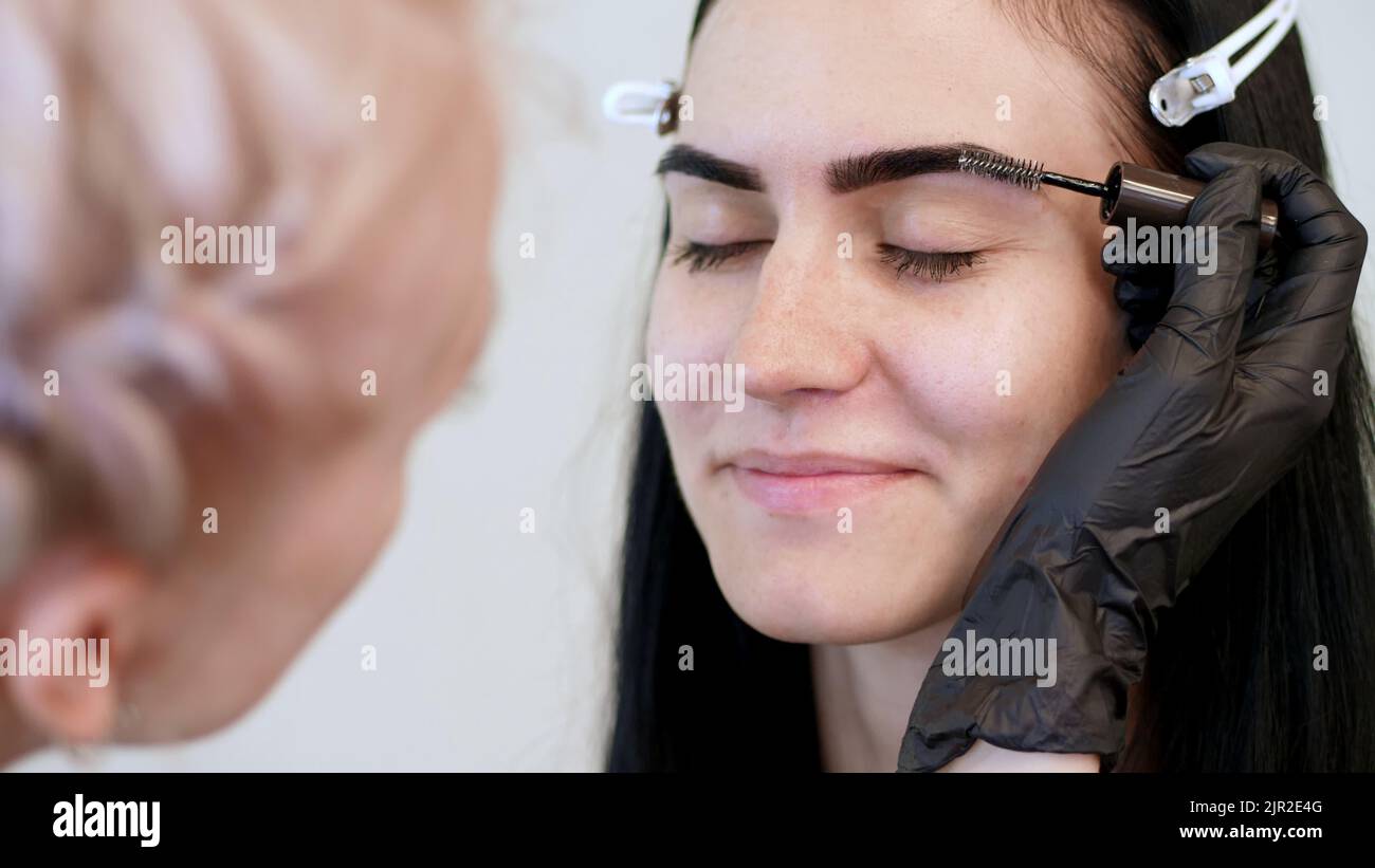 Staining brush hi-res stock photography and images - Alamy