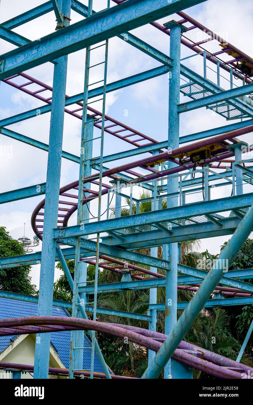 Roller coaster close up hi-res stock photography and images - Alamy