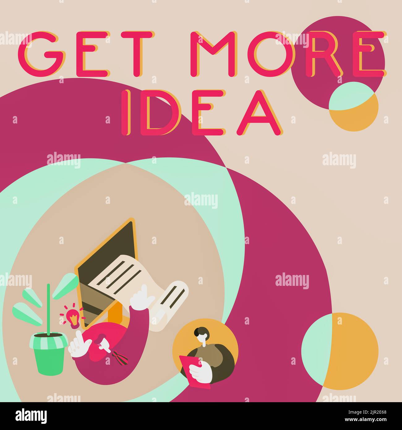 Text showing inspiration Get More Idea. Word for Random Input Mind Map ...