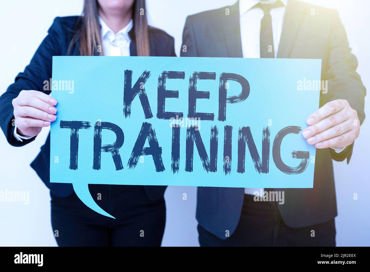 Conceptual display Keep Training. Conceptual photo Grounding Drilling ...