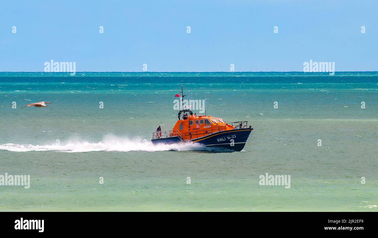 The Diamond Jubilee, a RNLI 16-23 Tamar class lifeboat offshore from ...