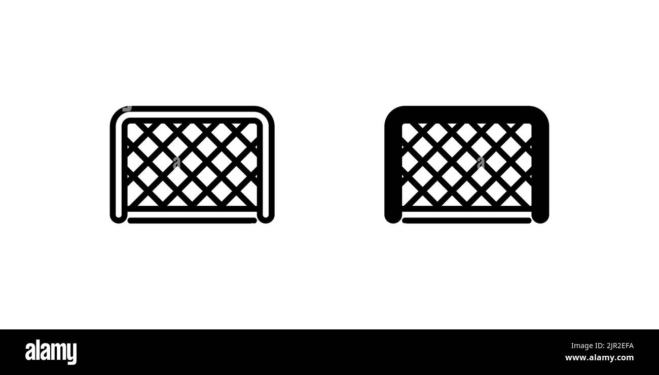 Two football gate icons suitable for presentation and mobile apps Stock ...