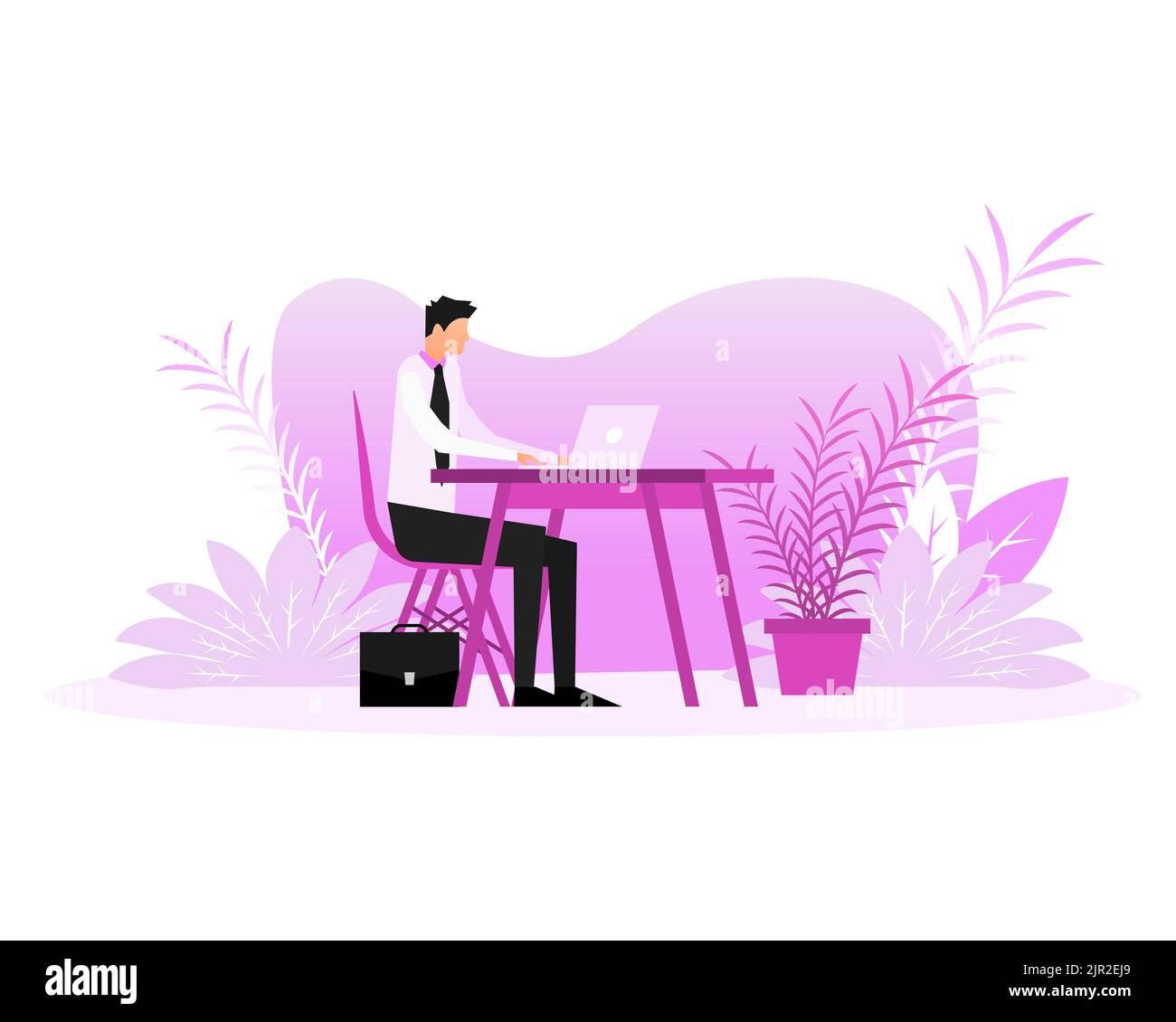 Job interview time Stock Vector Images - Alamy