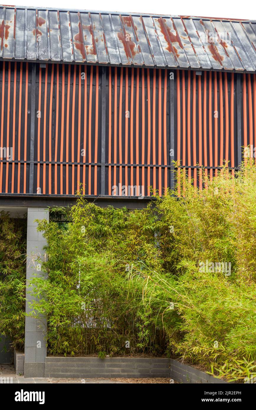 Japanese architectural style brick roof Stock Photo - Alamy