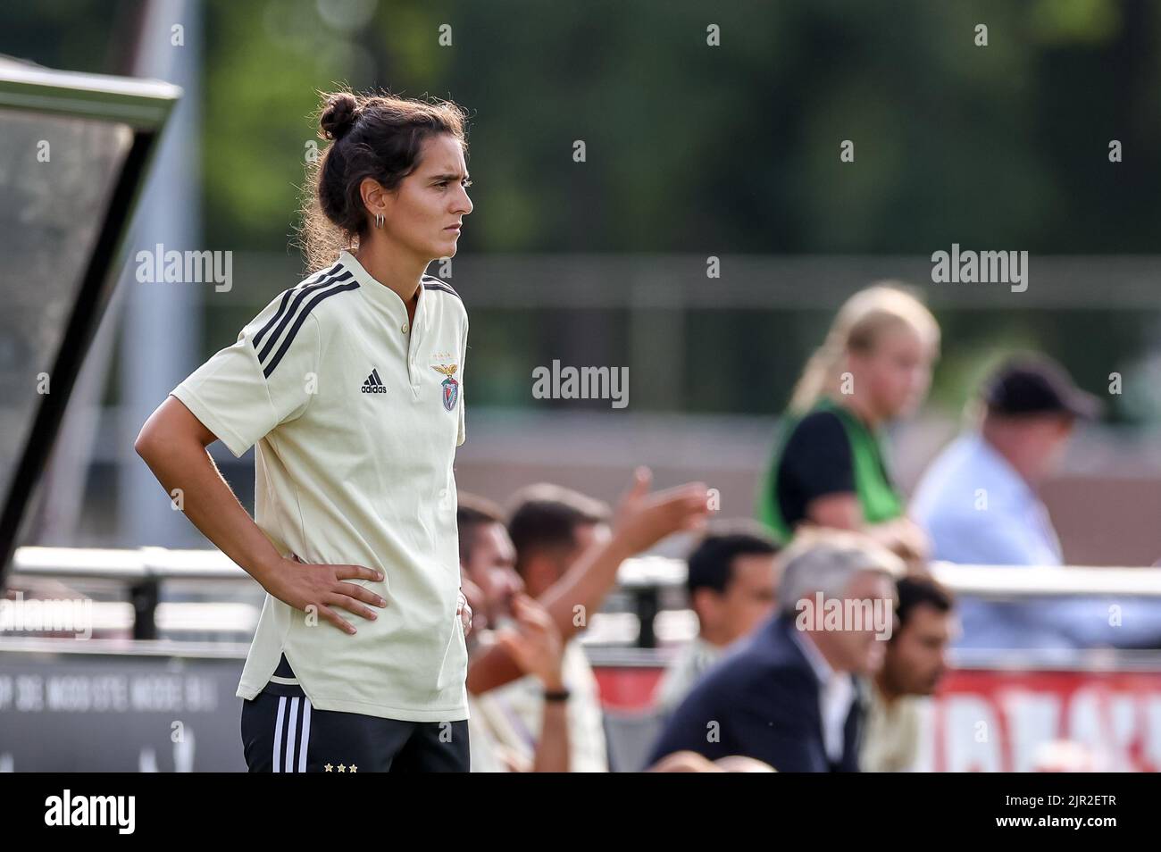 ENSCHEDE, NETHERLANDS - AUGUST 21: head-coach Filipa Patao of SL ...
