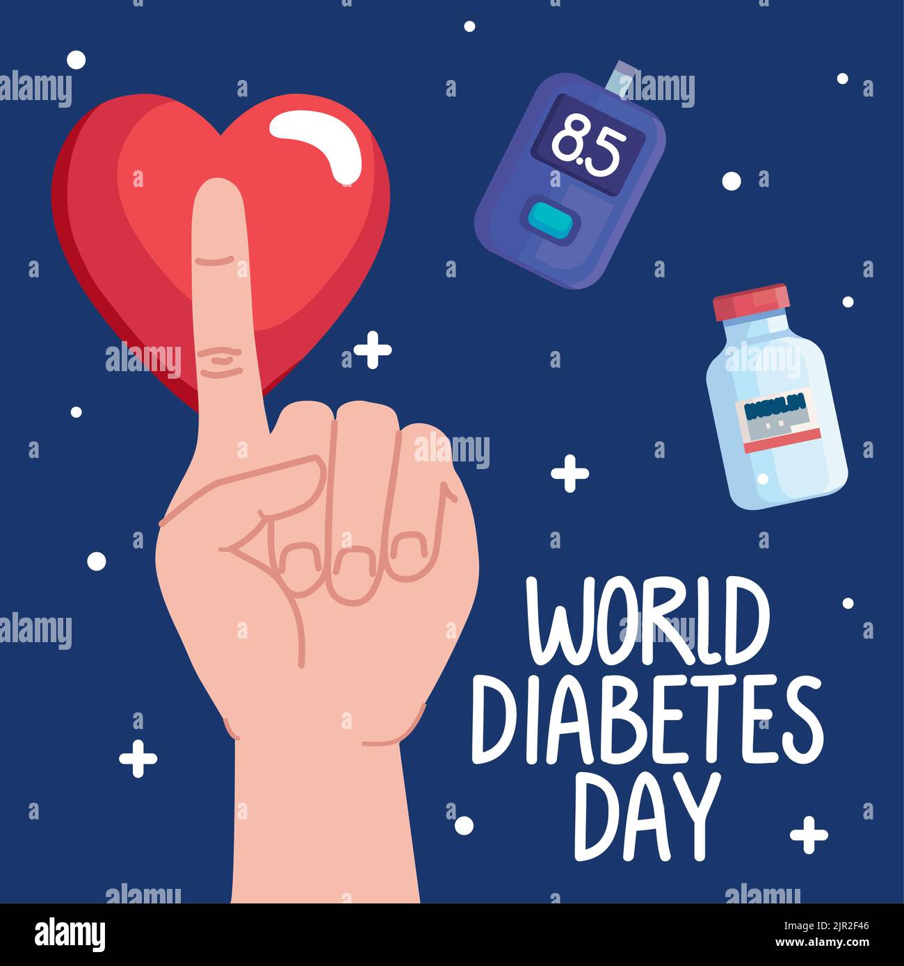 world diabetes day poster Stock Vector Image & Art - Alamy