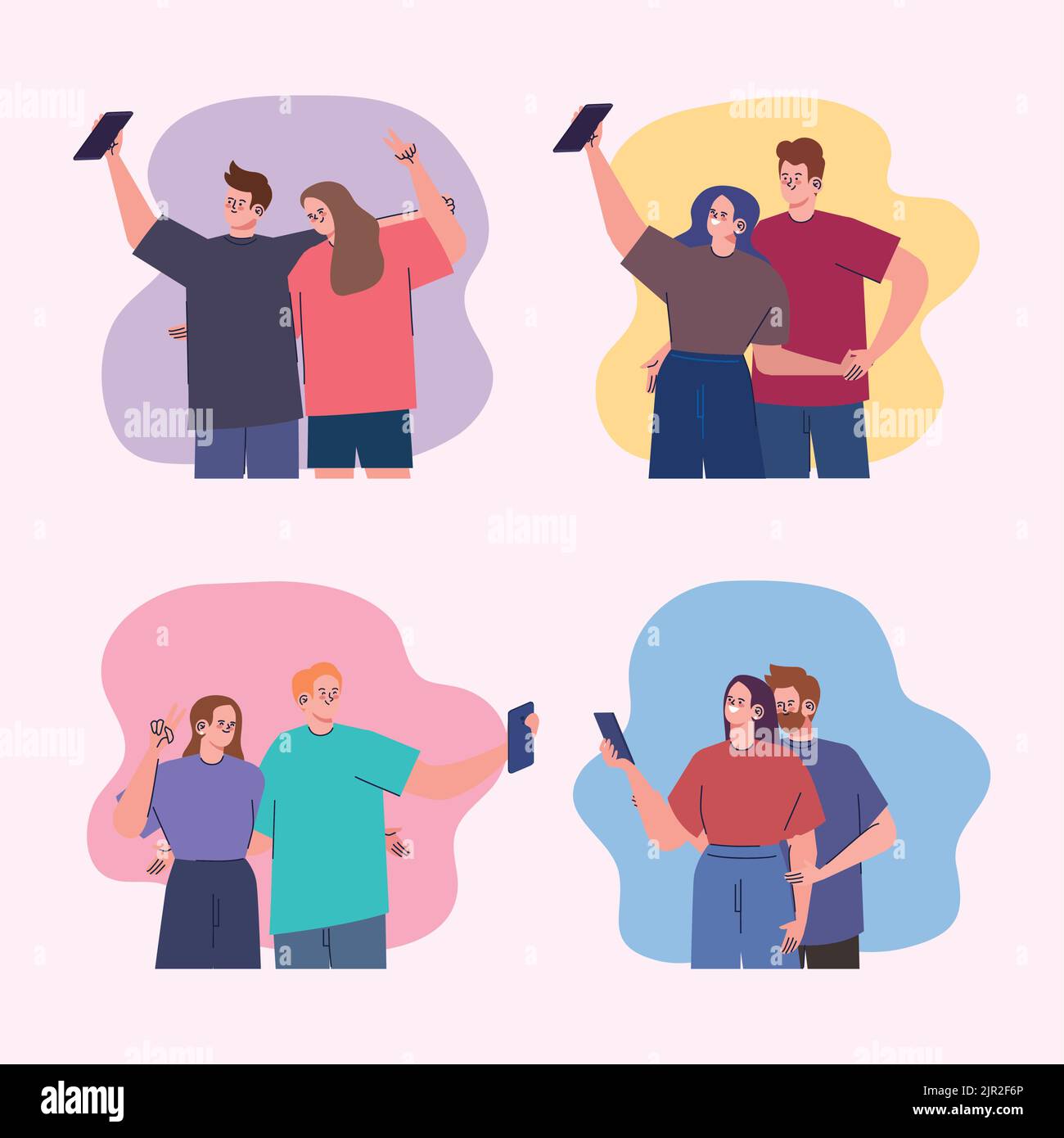 Couples photo Stock Vector Images - Alamy