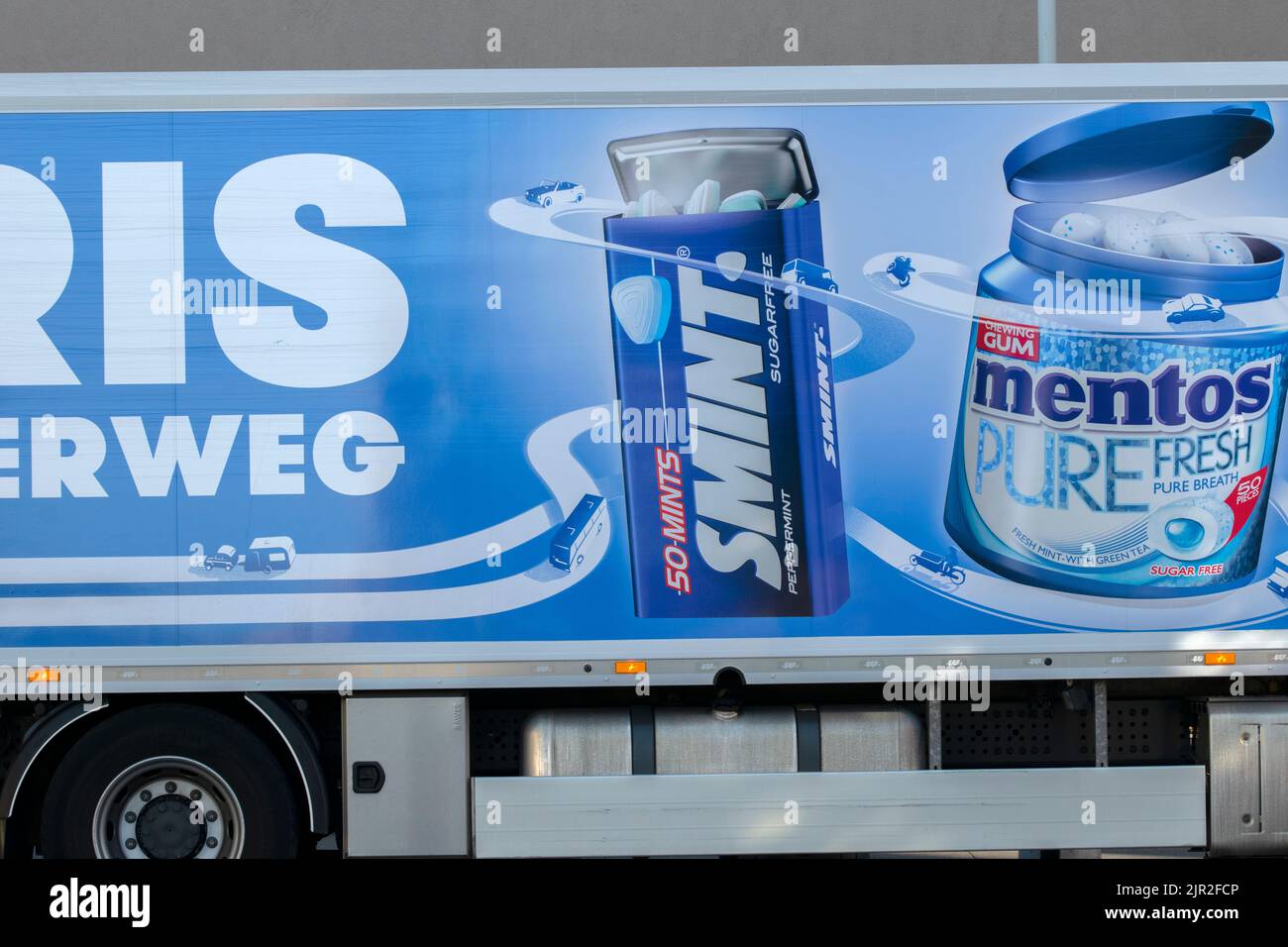 Mentos Company Truck At Amsterdam The Netherlands 20-8-2022 Stock Photo ...