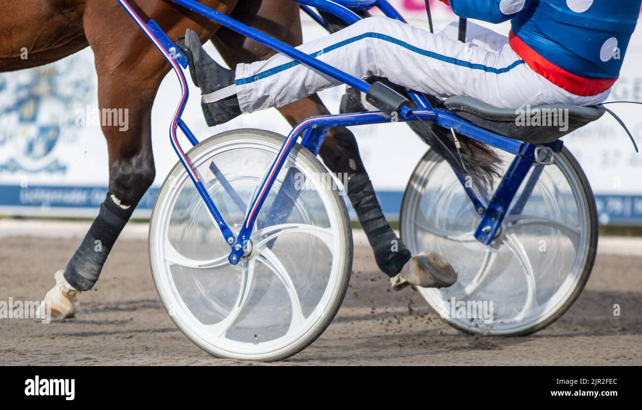 Berlin, Germany. 21st Aug, 2022. Horse racing: Trotting race, 127th ...