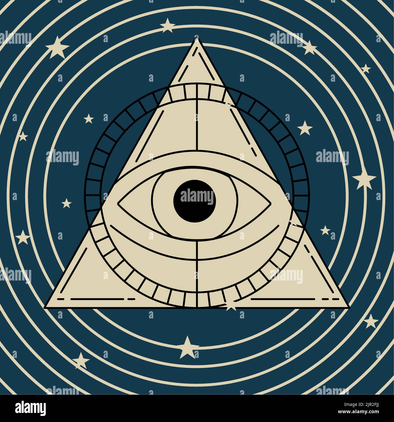 astrology triangle with eye Stock Vector Image & Art - Alamy