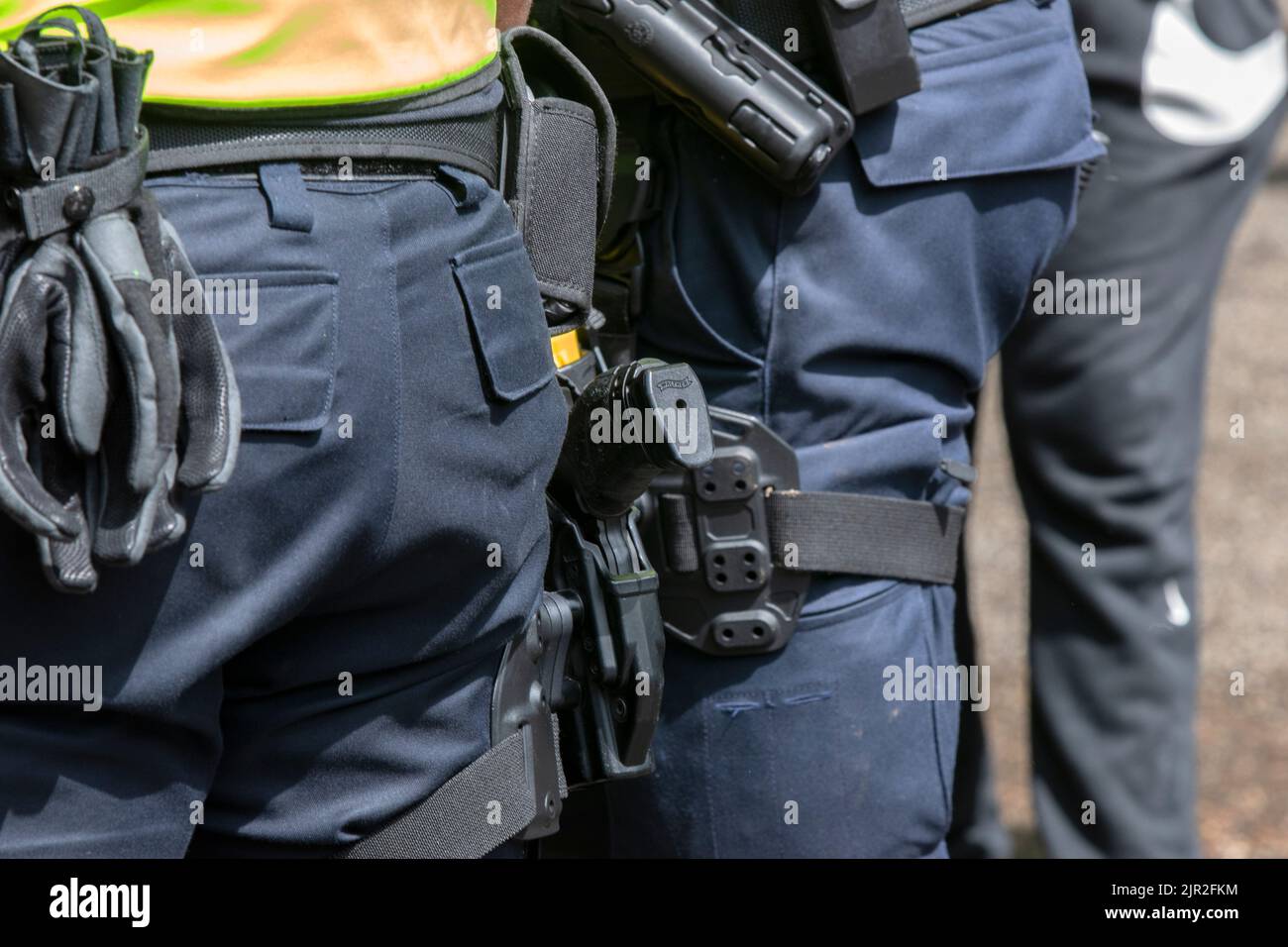 Close Up P99 Walther Police Gun At Amsterdam The Netherlands 1-7-2022 ...