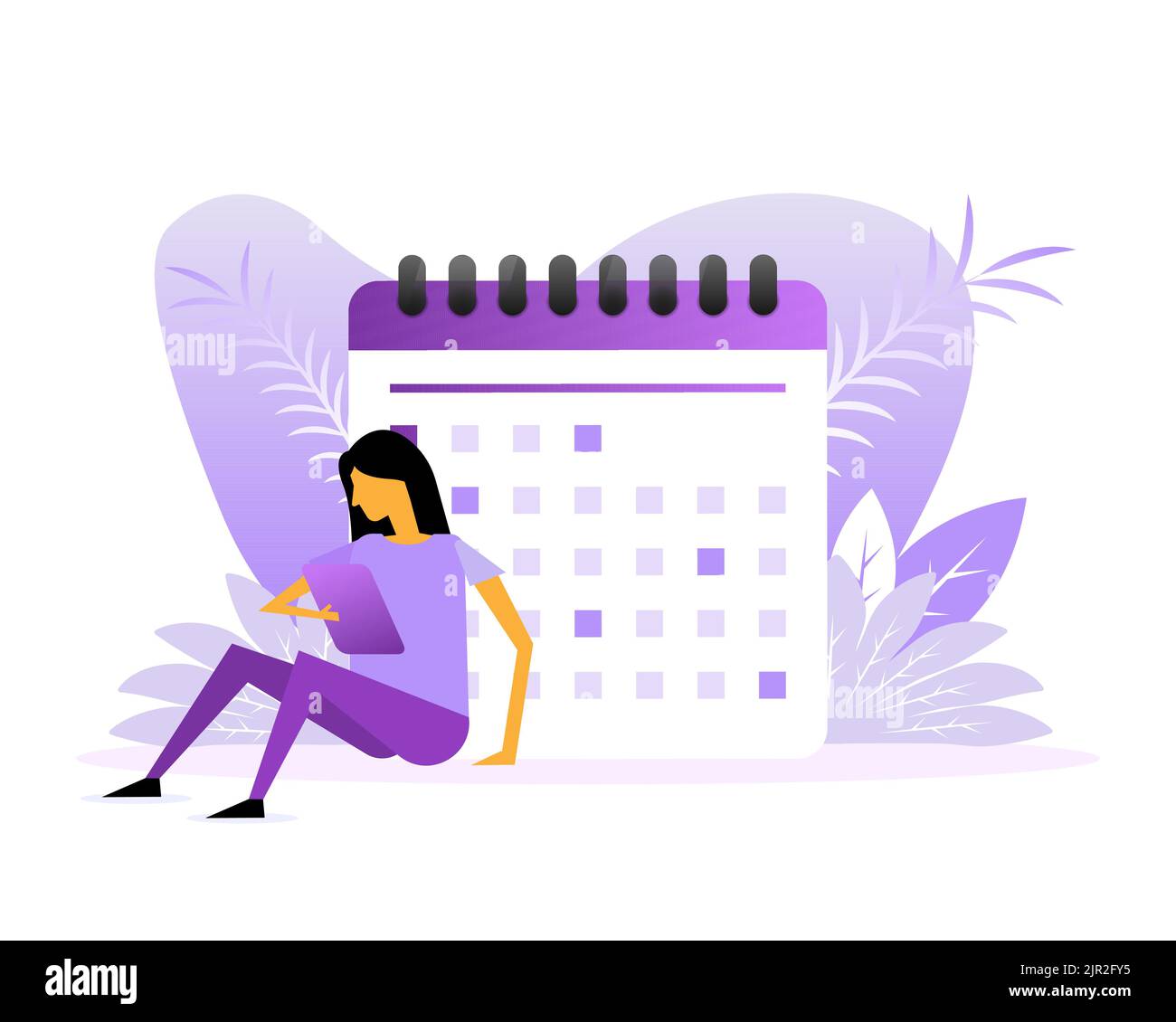 Cartoon content woman Stock Vector Images - Alamy