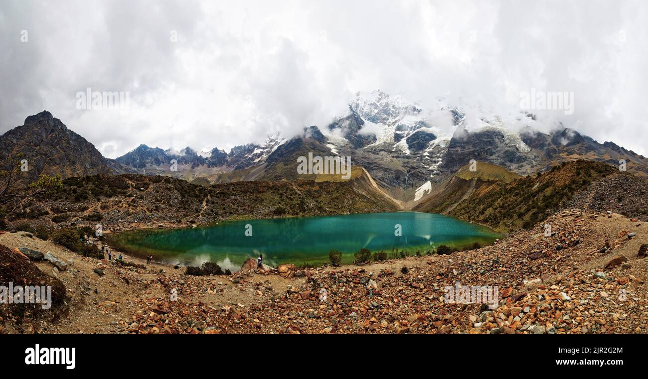 Laguna Humantay Lake in Cusco, Peru. Striking glacial lake known for ...