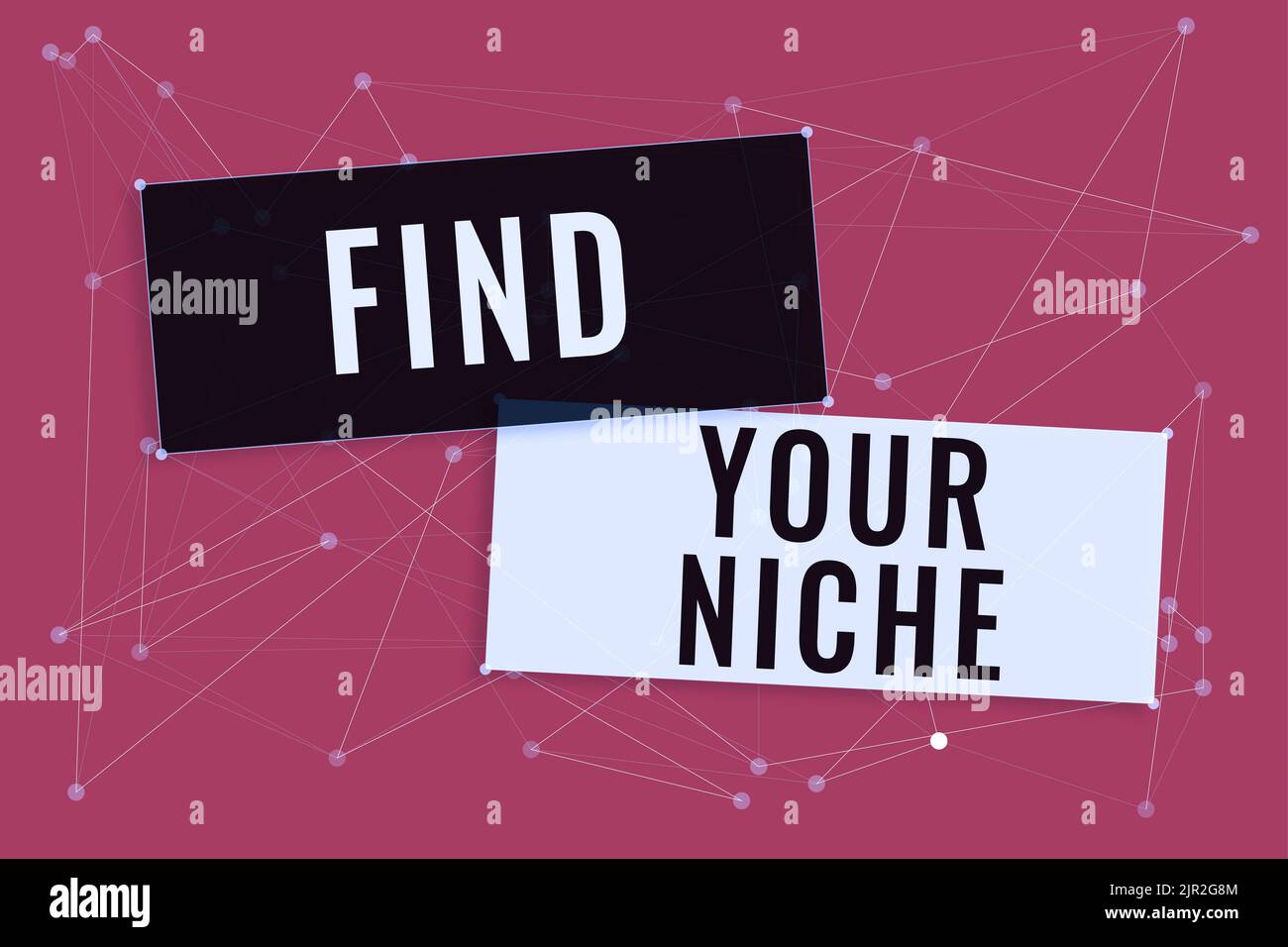 Handwriting text Find Your Niche. Business showcase Market study ...