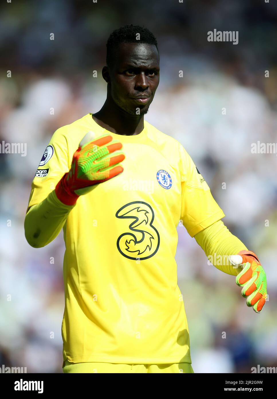 Chelsea goalkeeper Edouard Mendy during the Premier League match at ...