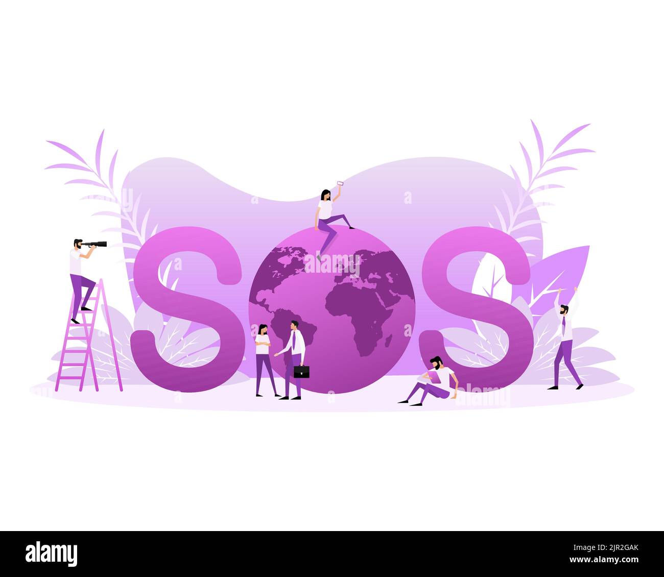 SOS Emergency banner. 911 calling. Emergency alarm. Vector illustration ...