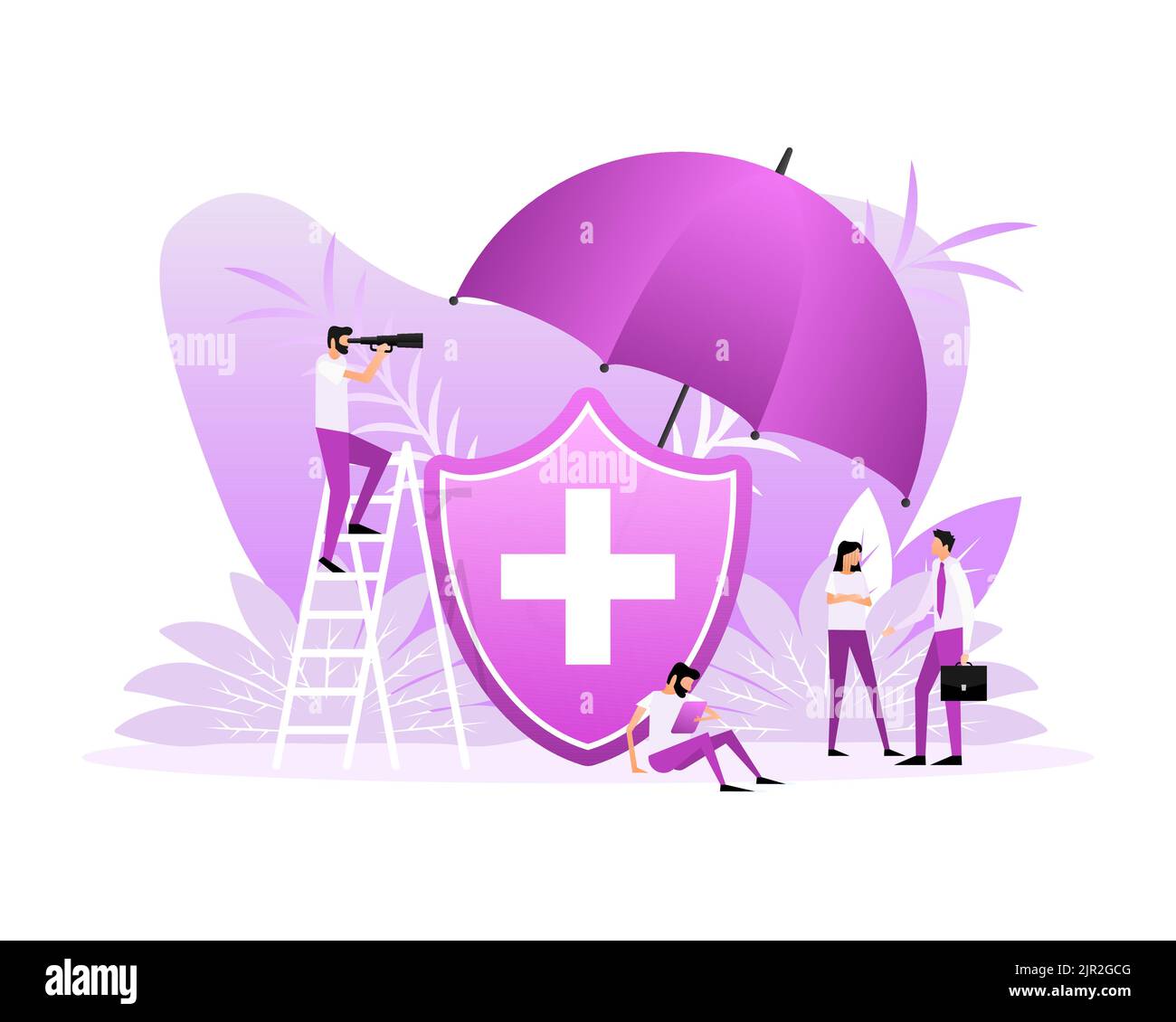 Health Insurance concept. Insurance policy. Money Guarantee. Vector ...