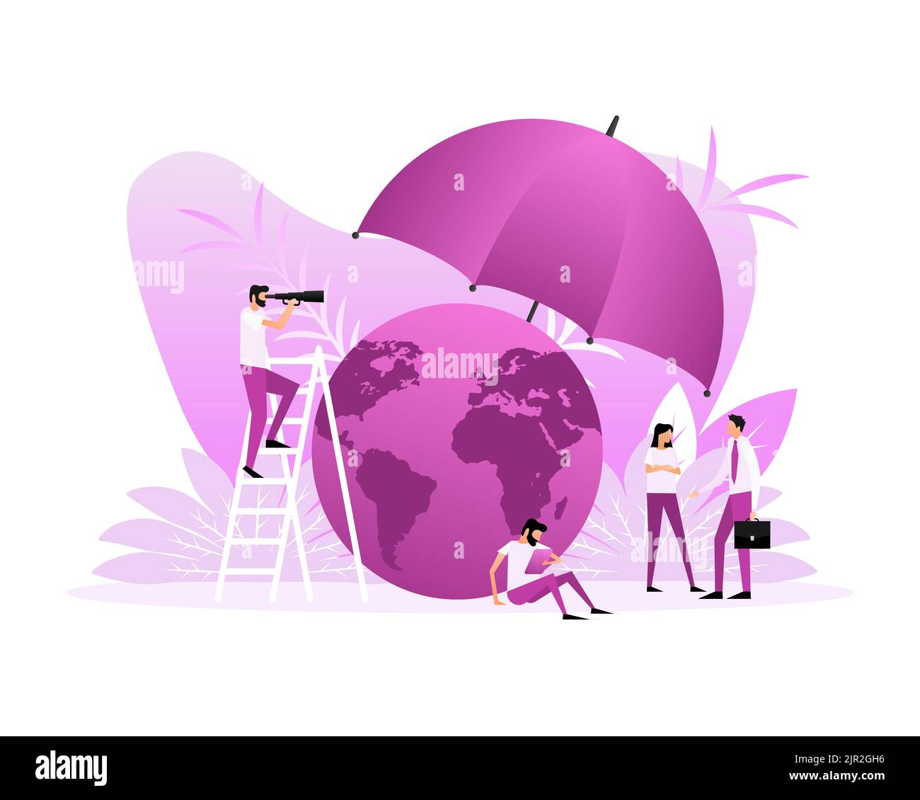 Guarantee icon business man Cut Out Stock Images & Pictures - Alamy