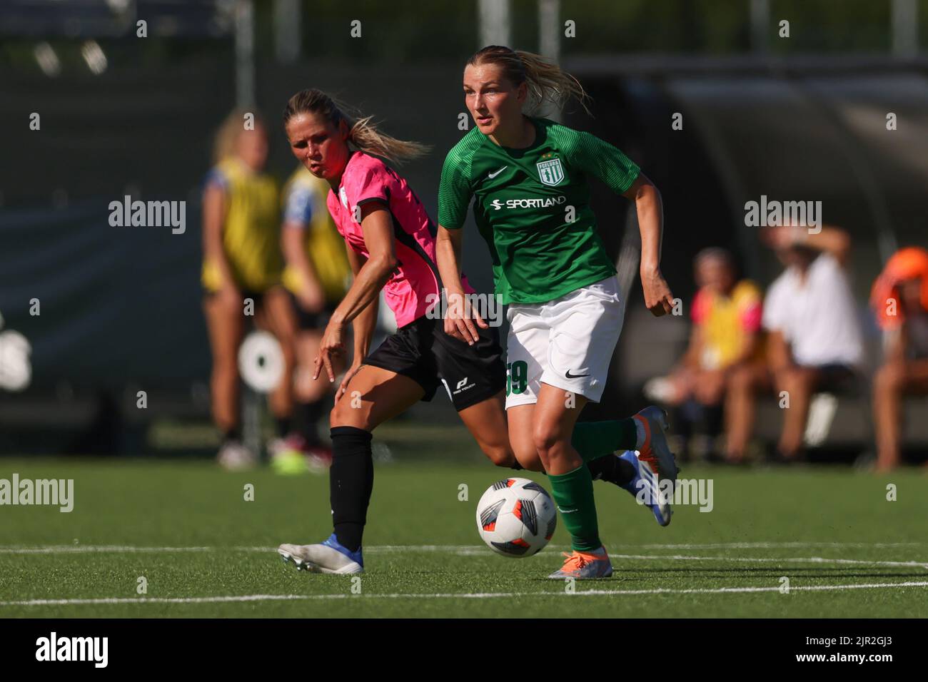 Turin, Italy, 21st August 2022. Lisette Tammik of Tallinna FC Flora is ...