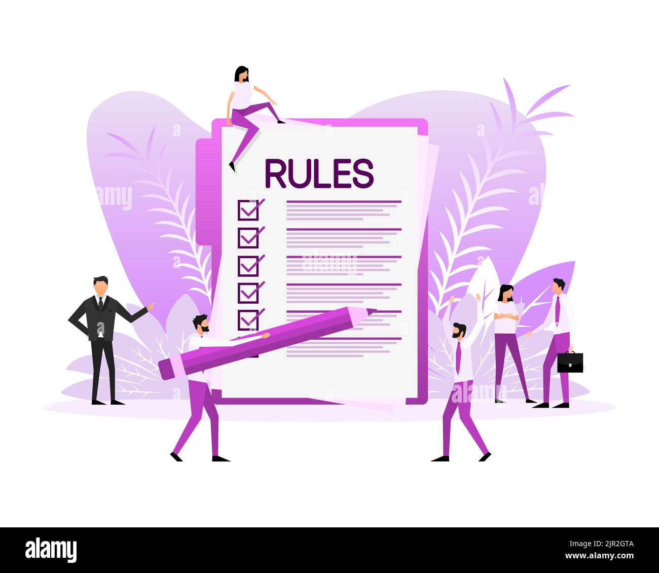 Rules people, great design for any purposes. Flat vector illustration ... Rules people, great design for any purposes. Flat vector illustration ...