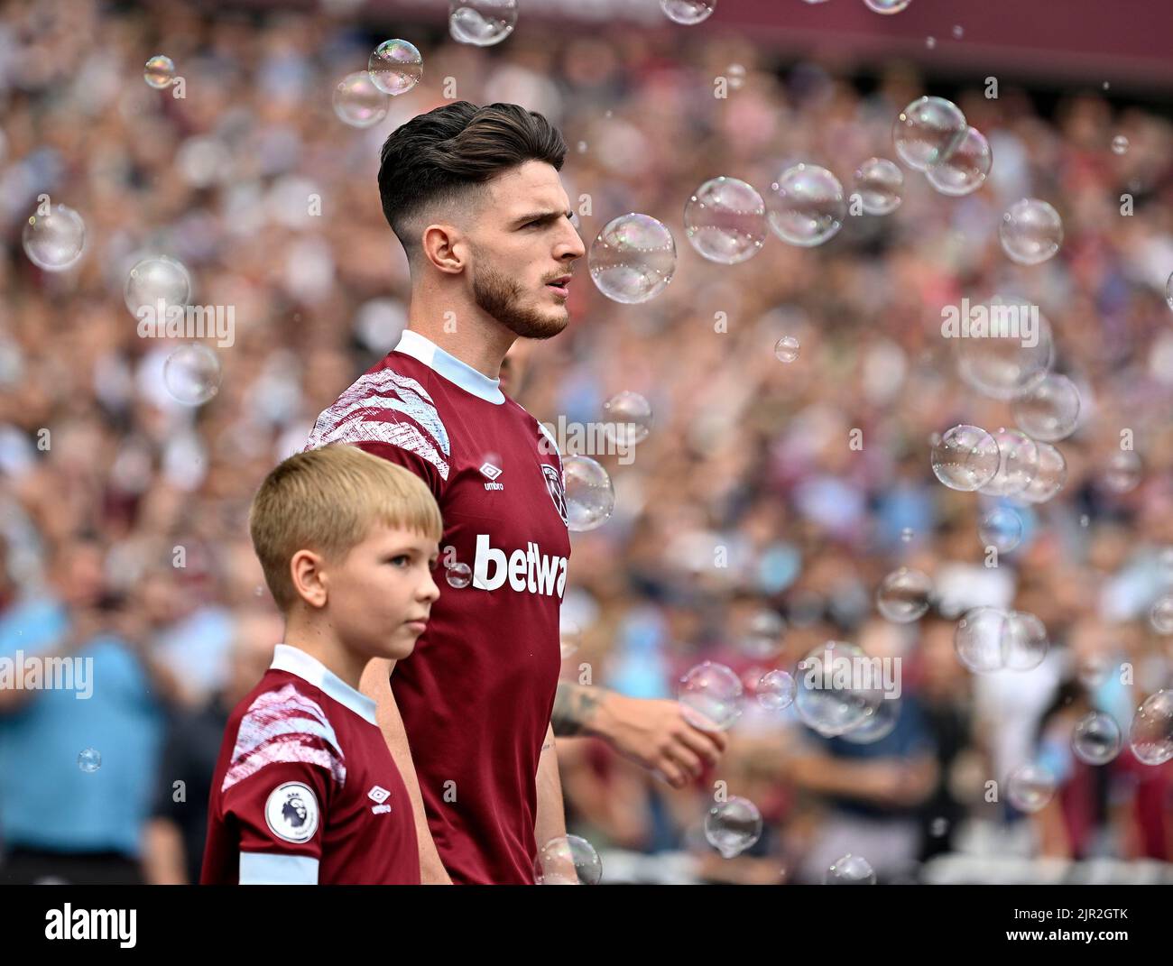 London, UK. 21st Aug, 2022. London UK 21st August 2022Declan Rice (West ...