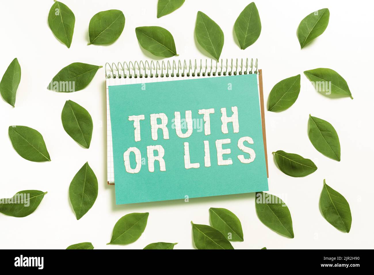 Conceptual caption Truth Or Lies. Concept meaning Decide between a fact ...