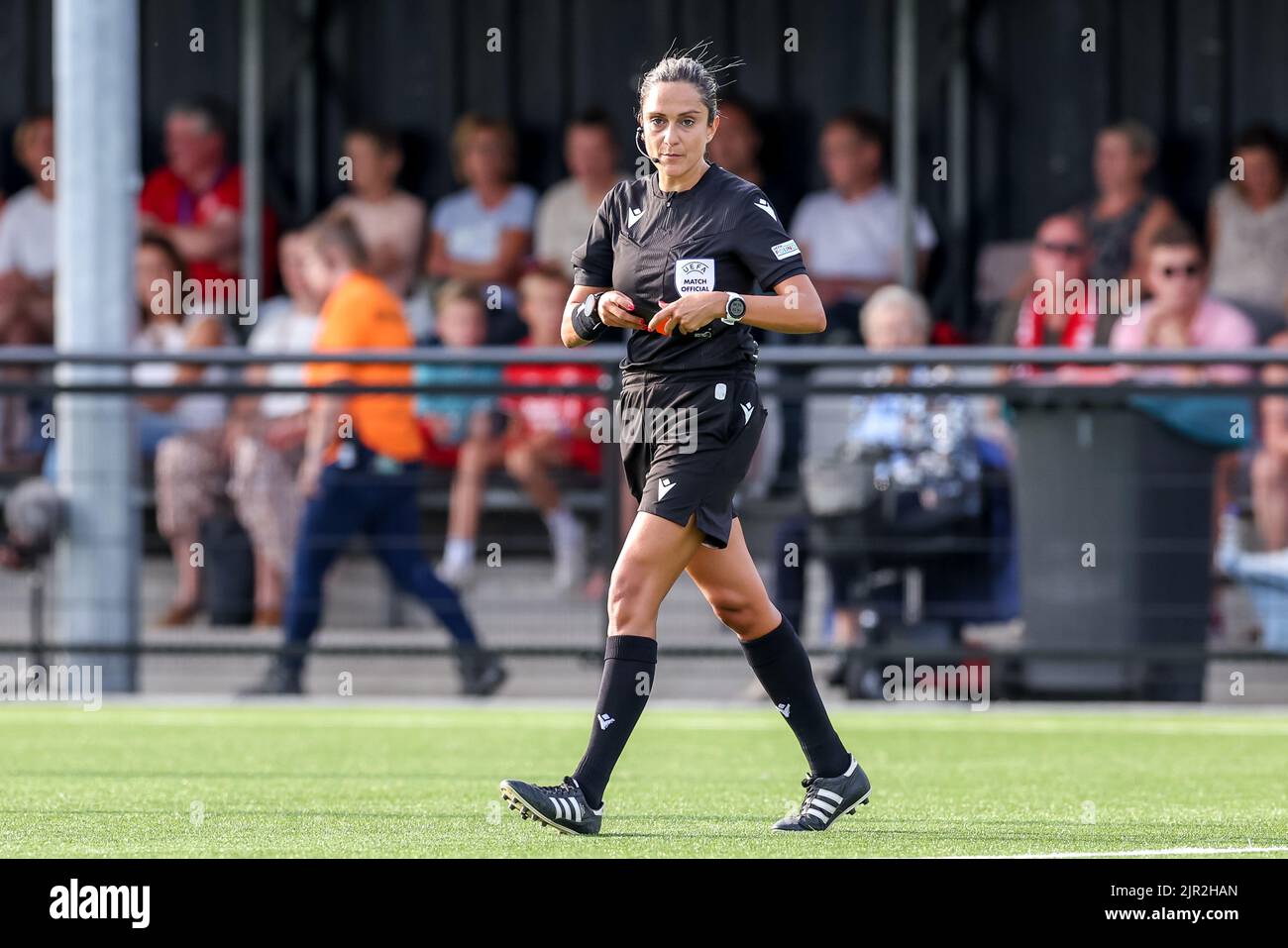 ENSCHEDE, NETHERLANDS - AUGUST 21: referee Maria Marotta during the ...