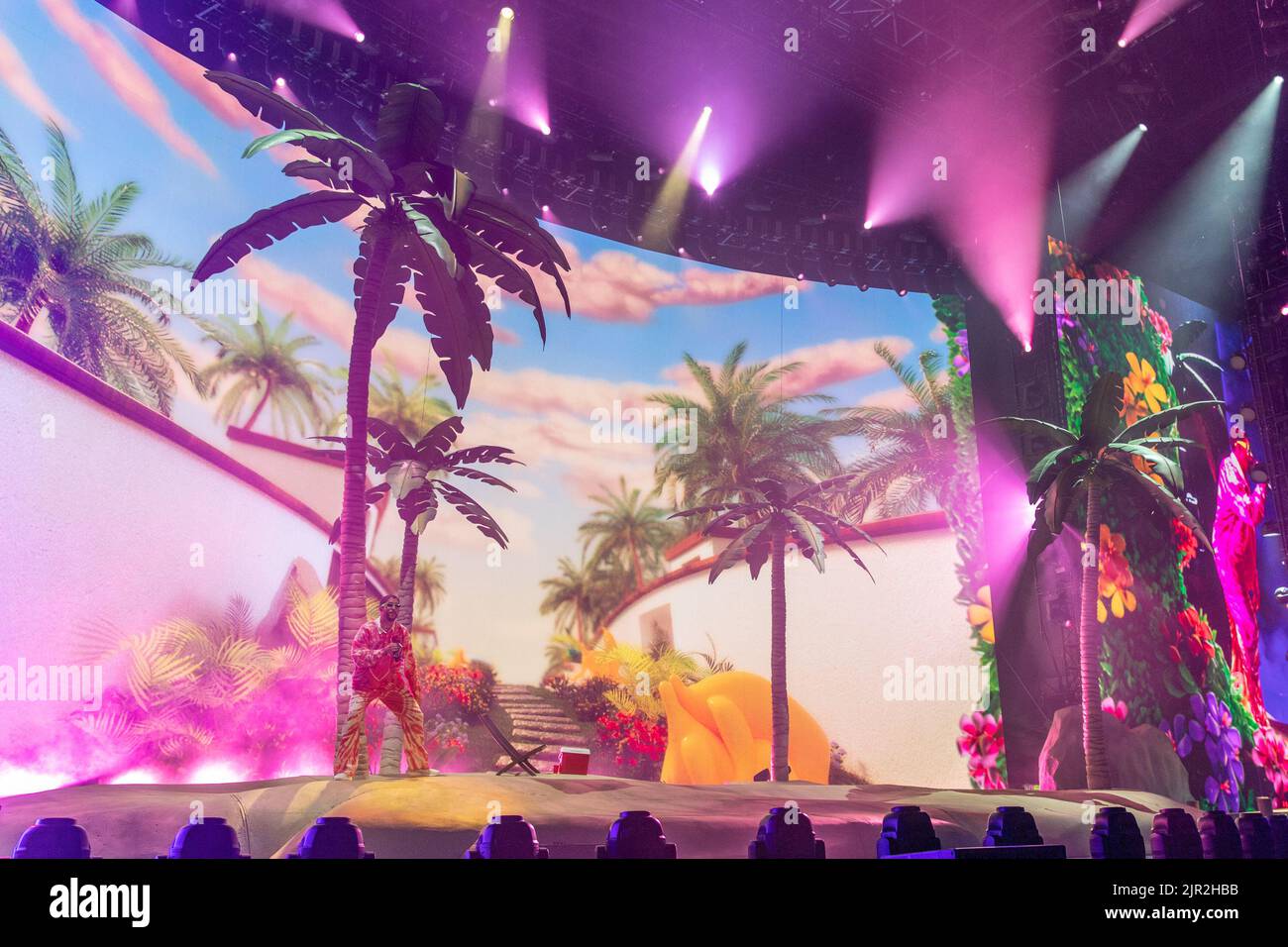 Singer Bad Bunny (Benito Antonio Martínez Ocasio) at Soldier Field on ...