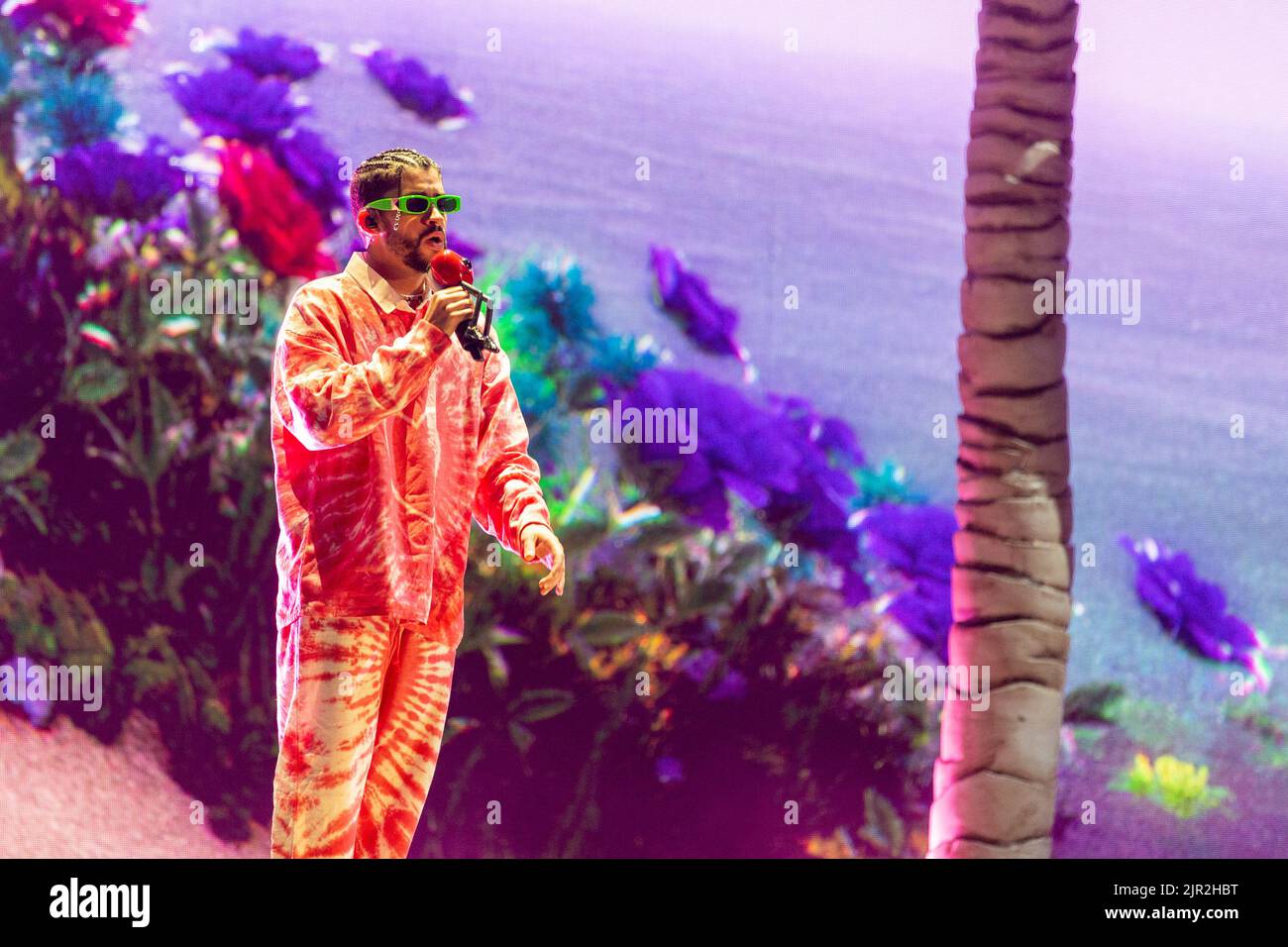 Singer Bad Bunny (Benito Antonio Martínez Ocasio) at Soldier Field on ...