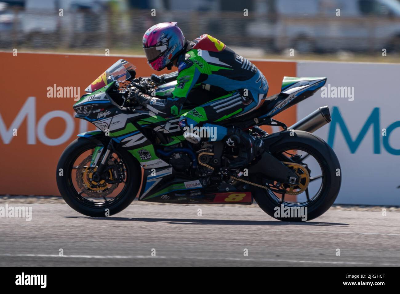 Cameron Hall #8 Team M Vehicle Sales Pirelli Junior Superstock Thruxton ...