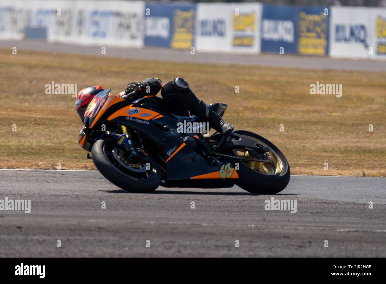 Bike 43 Pirelli Junior Superstock Thruxton 2022 Stock Photo - Alamy