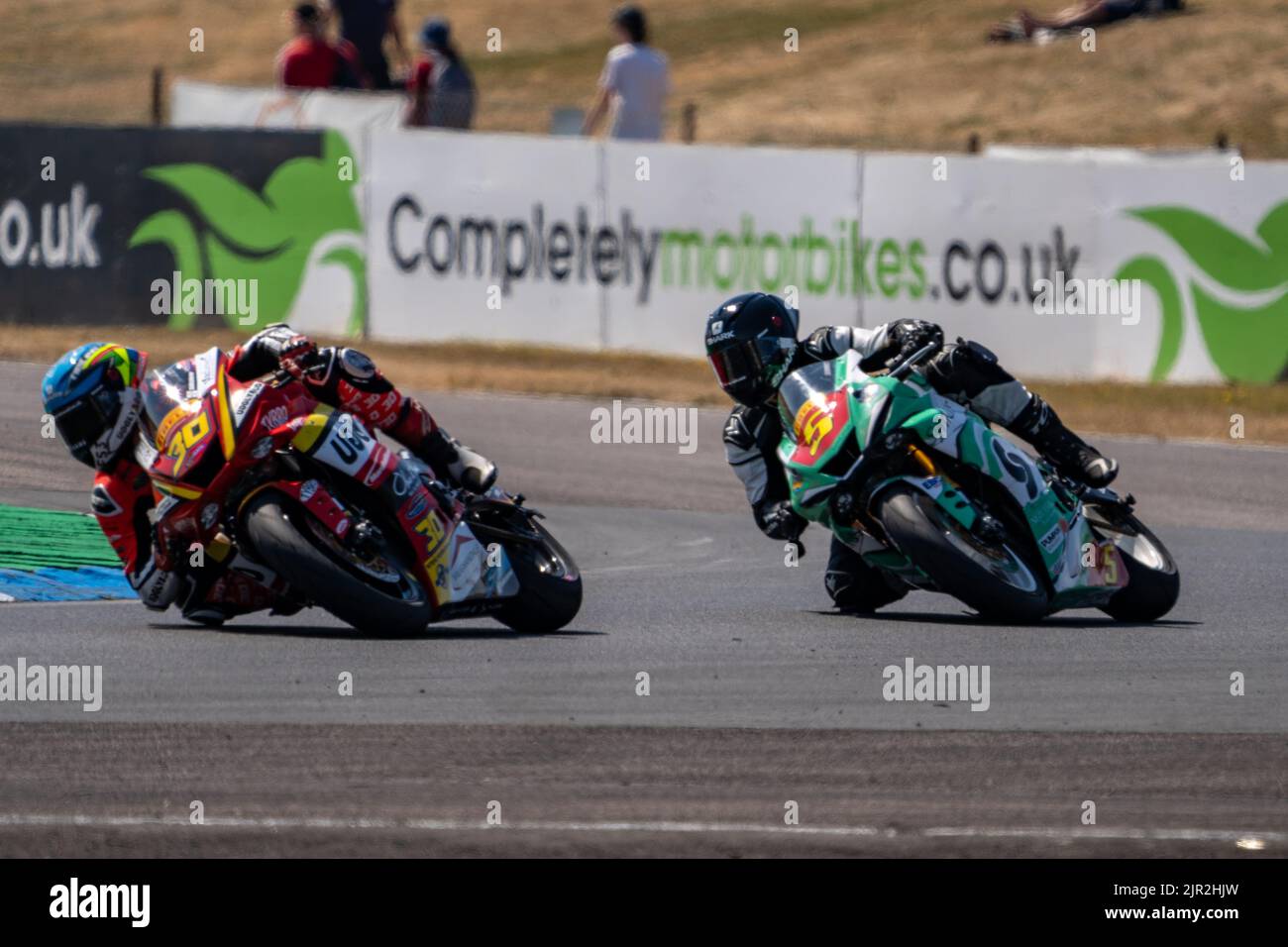 Max Cook #30 And Kevin Keyes #5 Pirelli Junior Superstock Thruxton 2022 ...