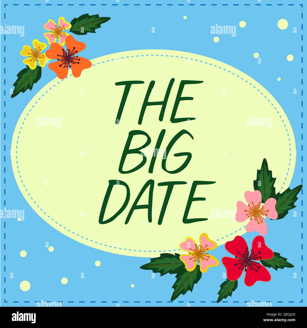 Hand writing sign The Big Date. Business concept Important day for a couple relationship wedding ...