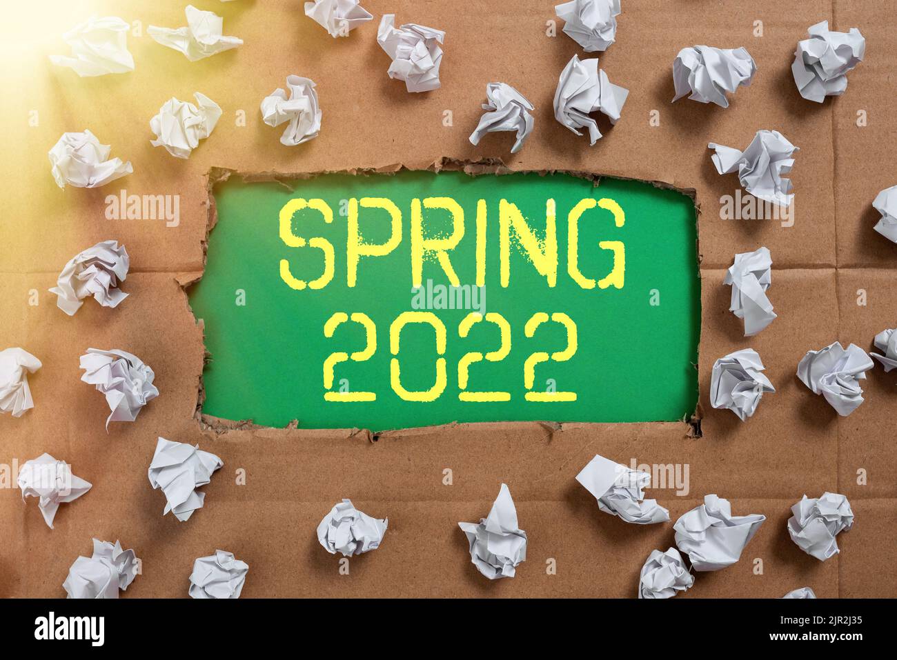 Text sign showing Spring 2022. Business showcase time of year where ... Text sign showing Spring 2022. Business showcase time of year where ...