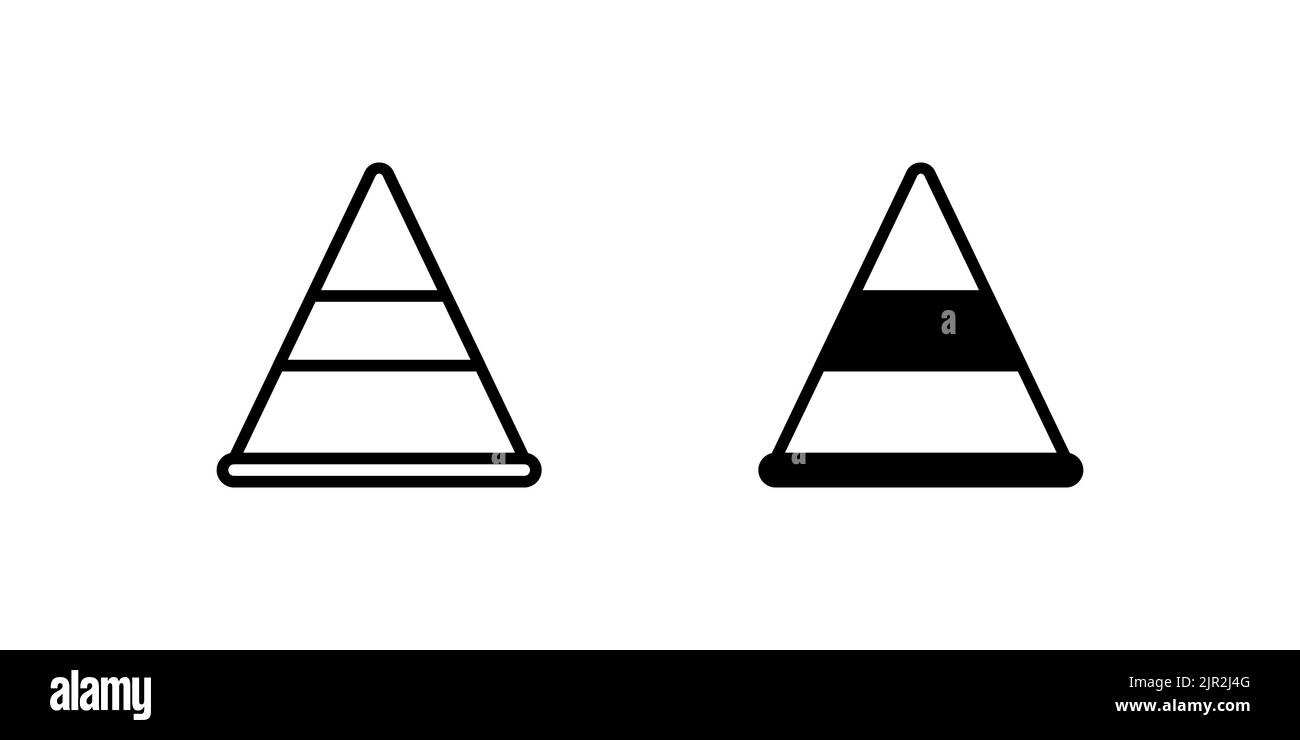 Two traffic cone icons for safe transportation Stock Vector Image & Art ...