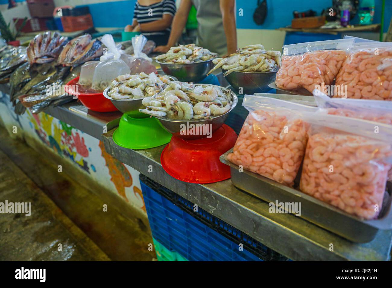 Traditional fish and seafood market in "Alonso Felipe de Andrade ...
