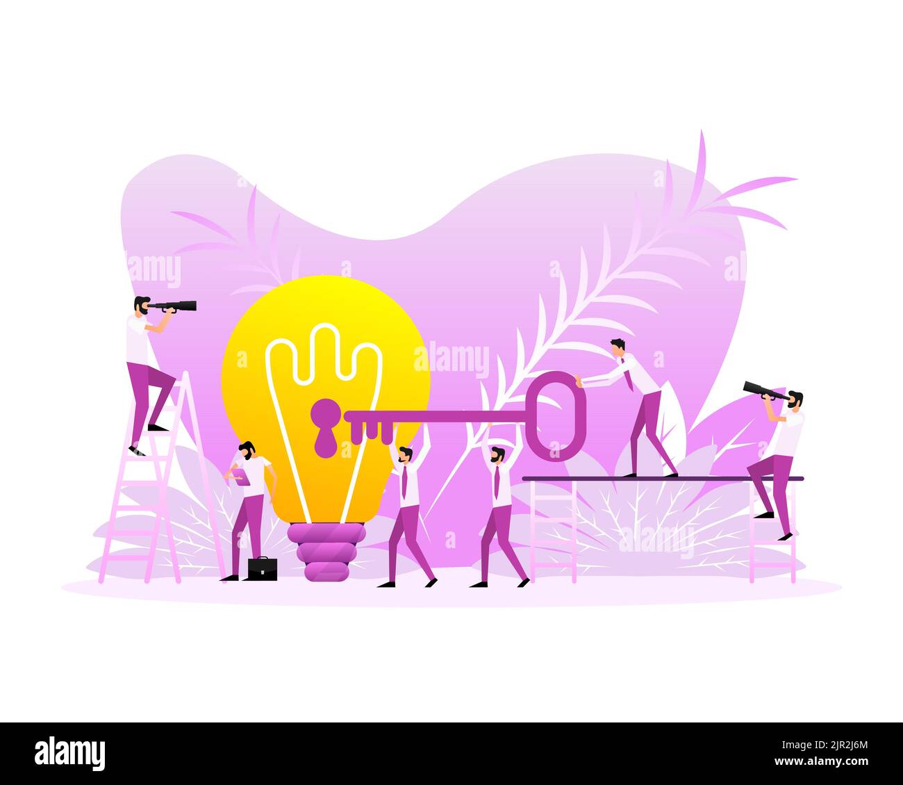 Business idea, idea creative, finding solution. Vector illustration Stock Vector Image & Art - Alamy