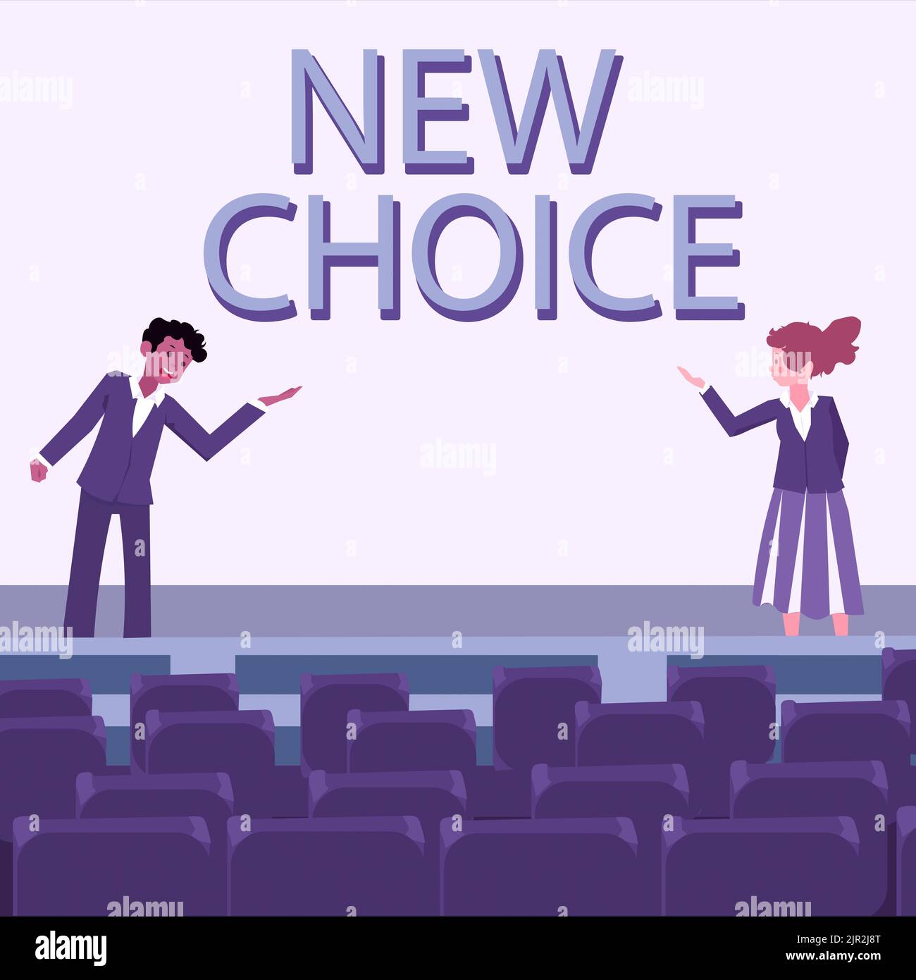 Handwriting text New Choice. Concept meaning having lot of options and ...