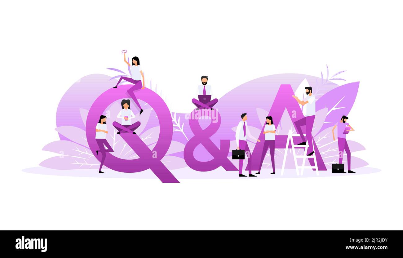 FAQ, QA online support center concept. Search icon vector. Isometric vector Stock Vector Image ...
