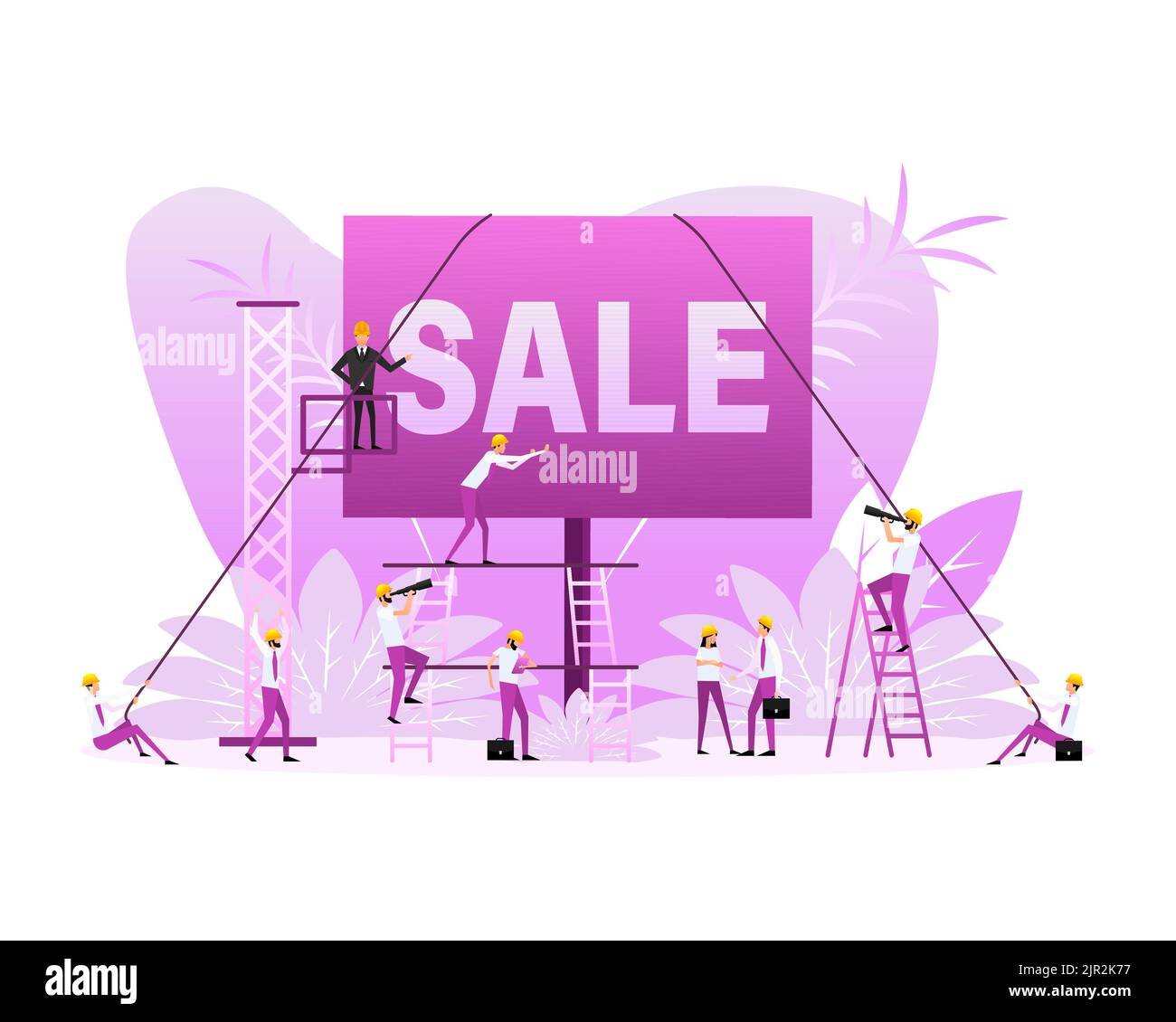 Sale placard people, great design for any purposes. Background vector ...