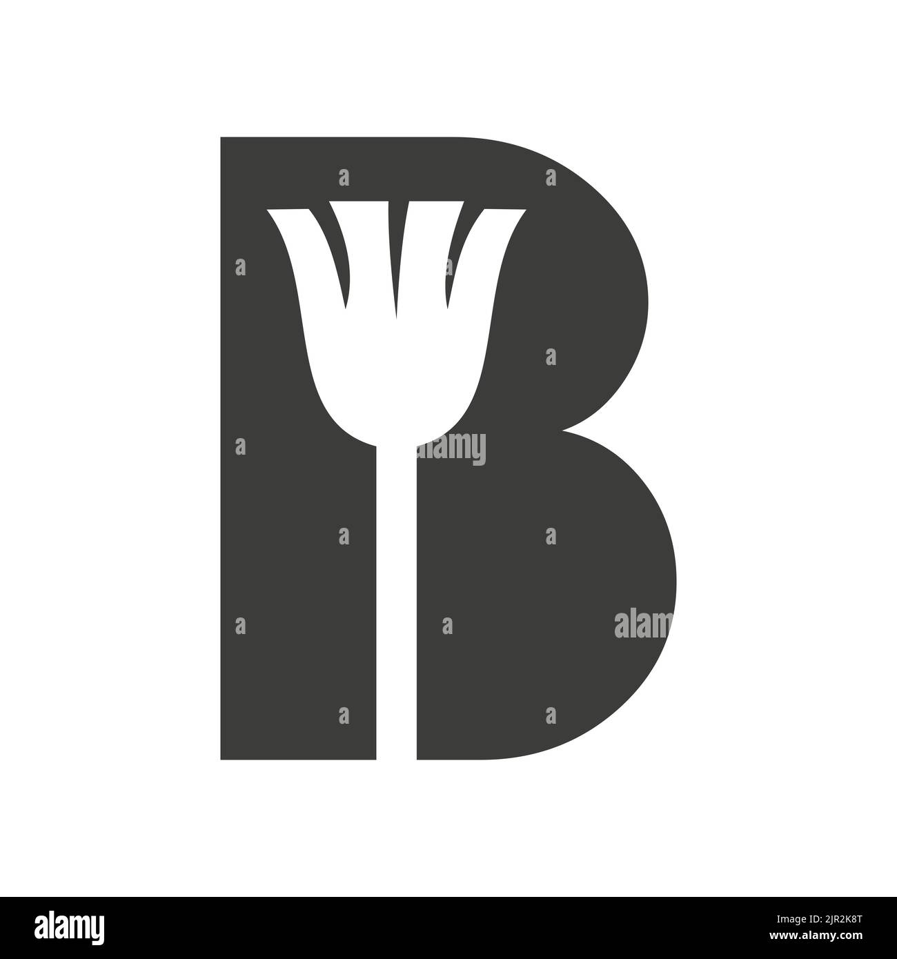 Letter B House Cleaning, Maid Logo Vector Template. Broom Logo Concept ...