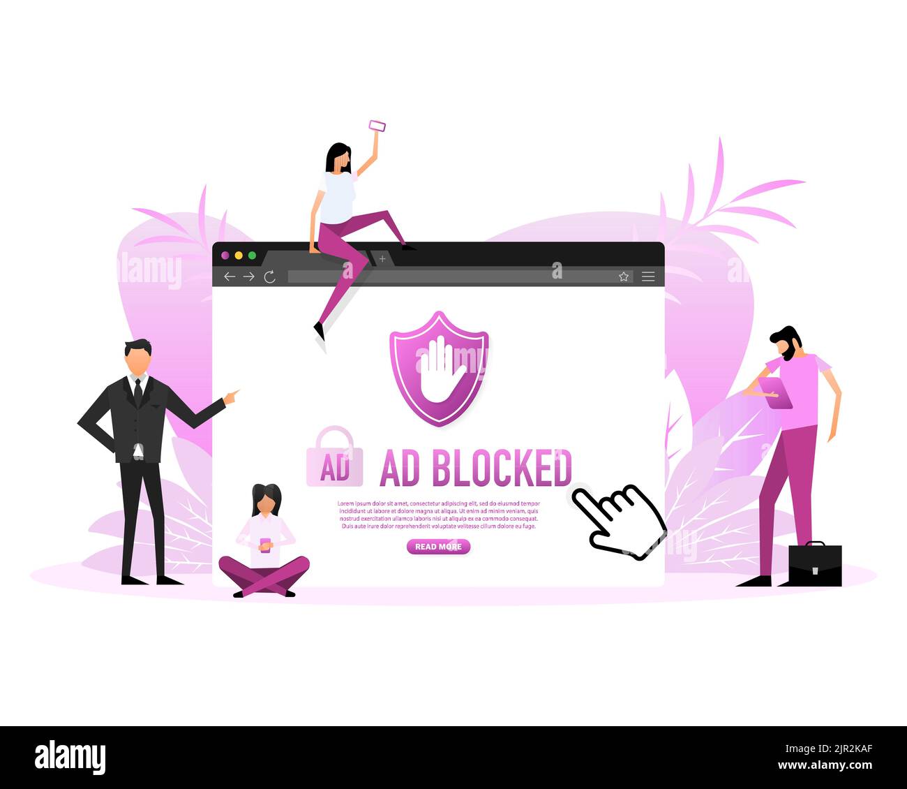 Block content social media Stock Vector Images - Alamy