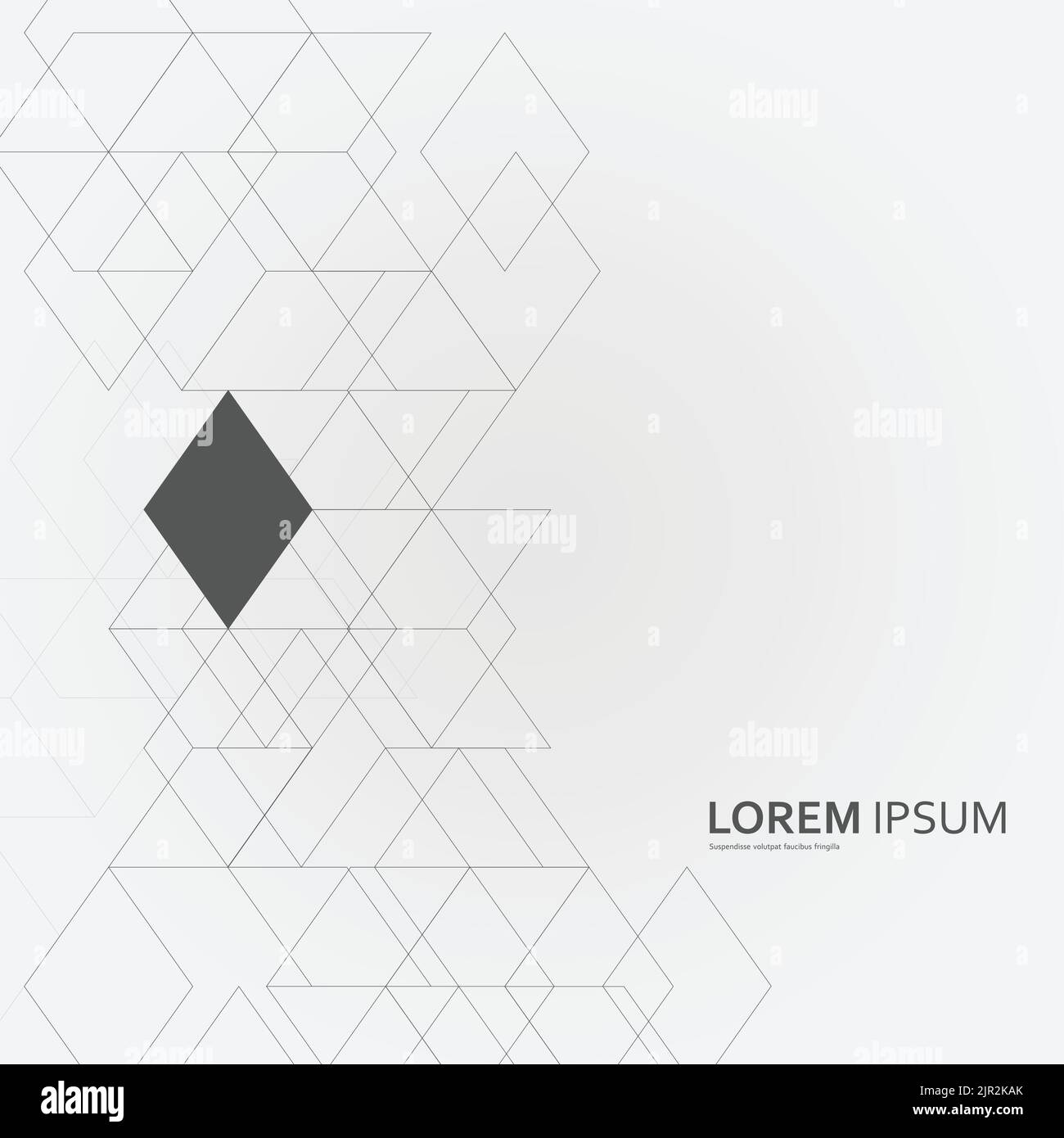Abstract Black Line Pattern Hexagon. Creative Minimalistic Design Stock ...