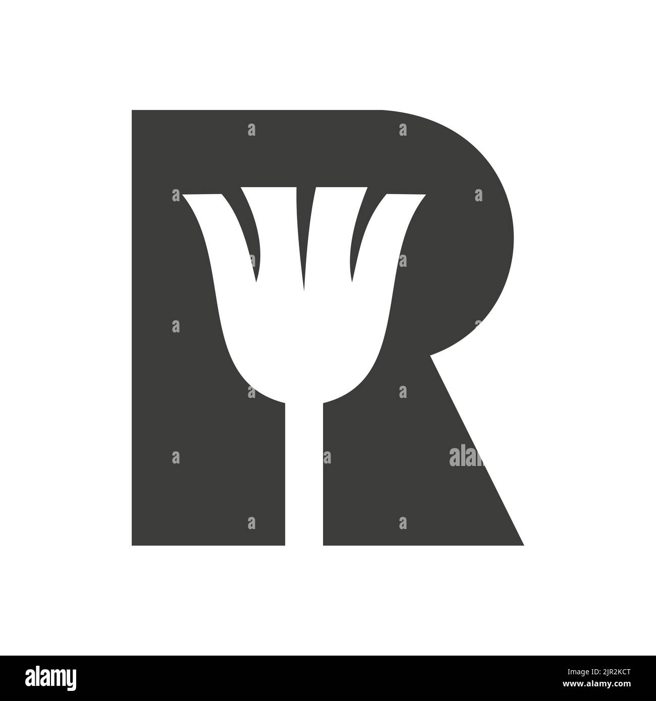 Letter R House Cleaning, Maid Logo Vector Template. Broom Logo Concept ...