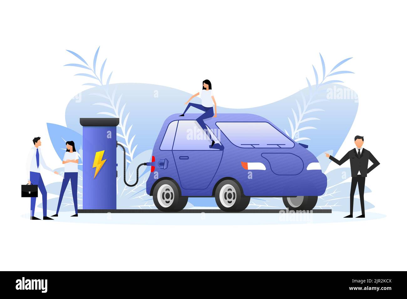 Car charging at home Cut Out Stock Images & Pictures - Alamy