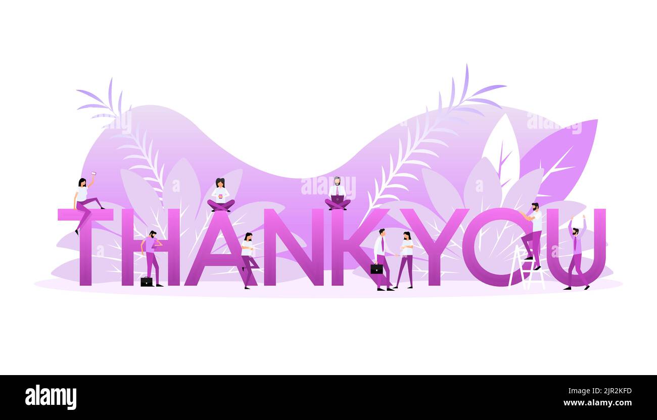 Thank you people, great design for any purposes. Vector illustration ...