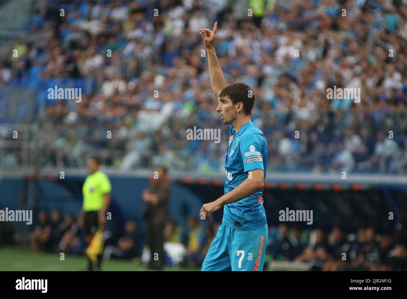 Saint Petersburg, Russia, 21 August 2022: Football. Russian Premier ...