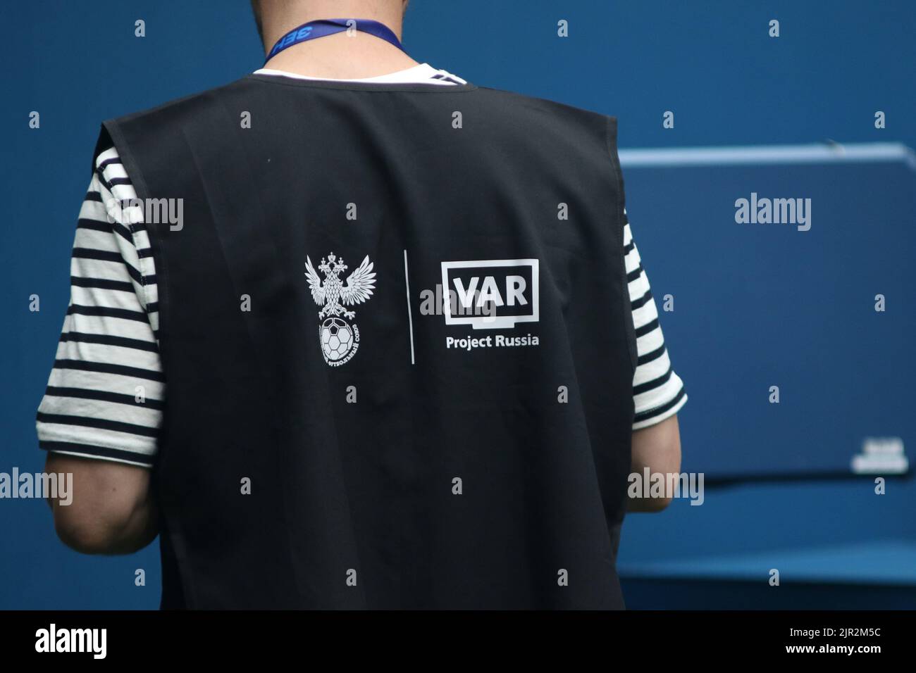 Saint Petersburg, Russia, 21 August 2022: Football. Russian Premier ...