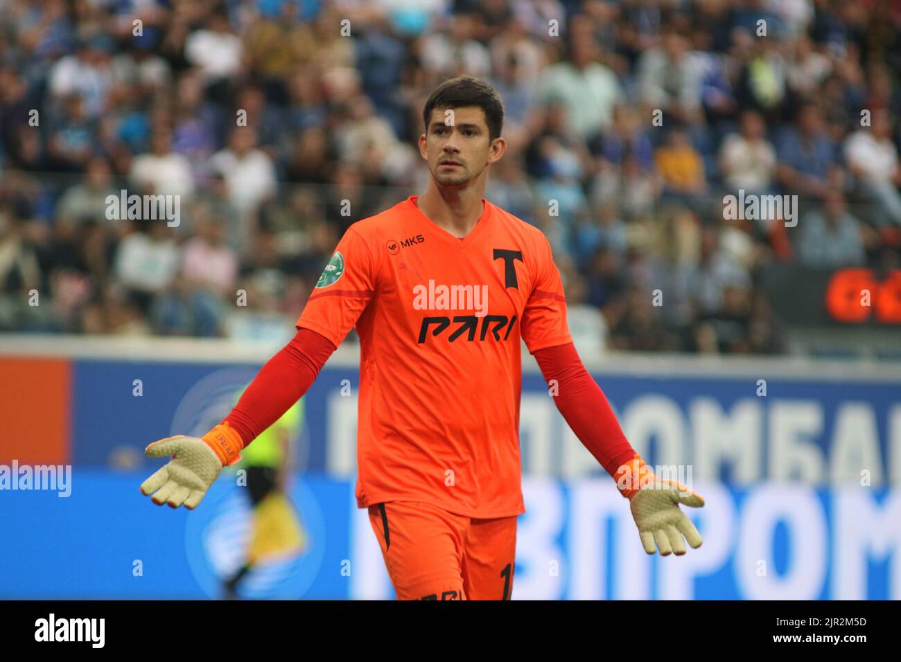 Saint Petersburg, Russia, 21 August 2022: Football. Russian Premier ...